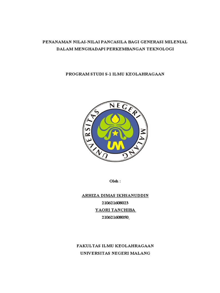 PAPER Pendidikan Pancasila & Kewarganegaraan | PDF