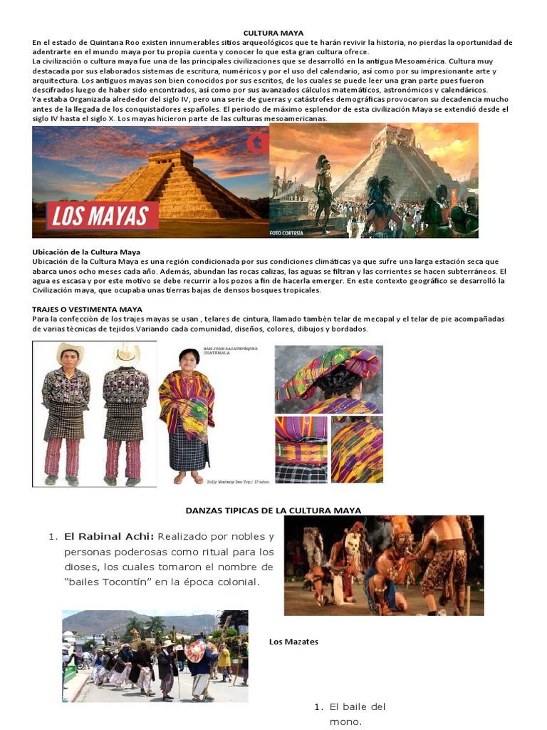 Culturas de Guatemala | PDF | Civilización maya