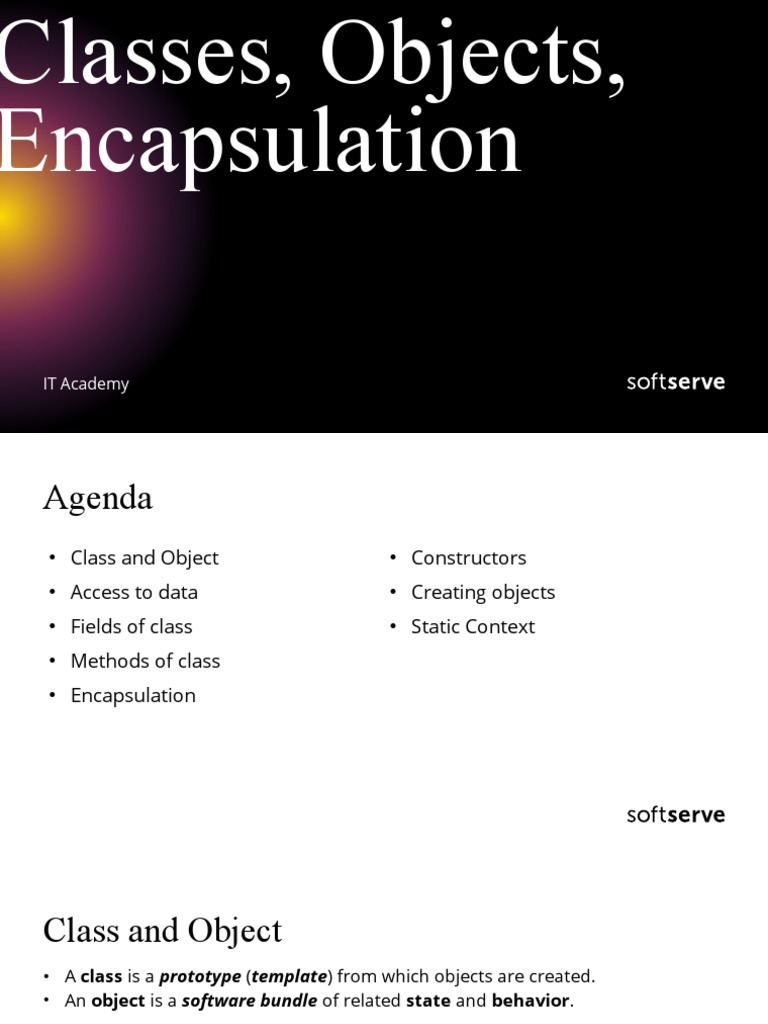 04 - Java Classes, Objects, Encapsulation | PDF | Programming ...