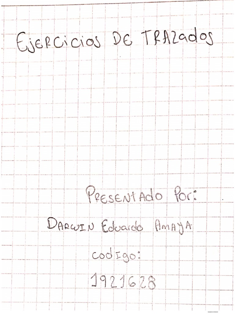 DARWIN AMAYA Ejercicios Trazados | PDF