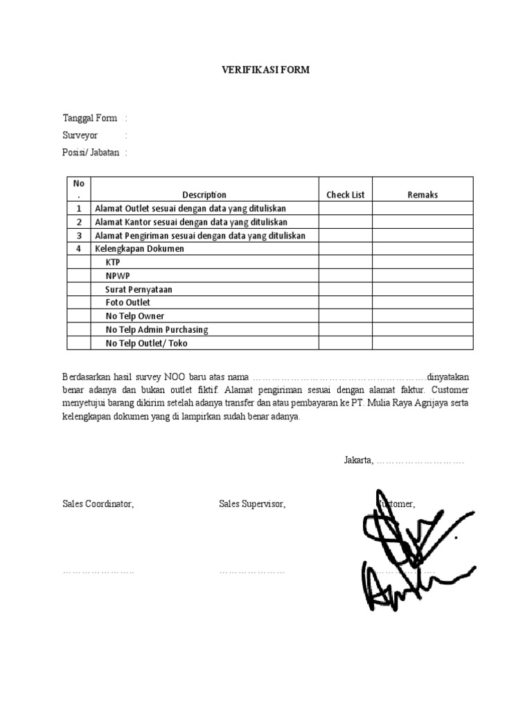 FORM SURVEY CUSTOMER-NOO (1) Update Okt 20 | PDF