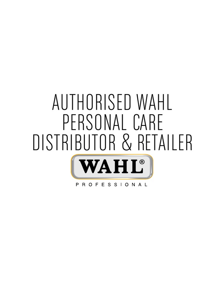 Authorised Wahl Personal Care Distributor & Retailer | PDF ...