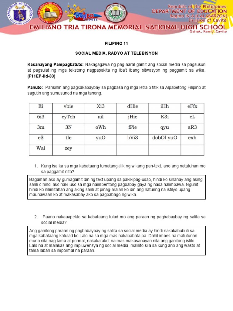 PEARL IRENE JOY NILO - Social Media, Radyo at Telebisyon | PDF