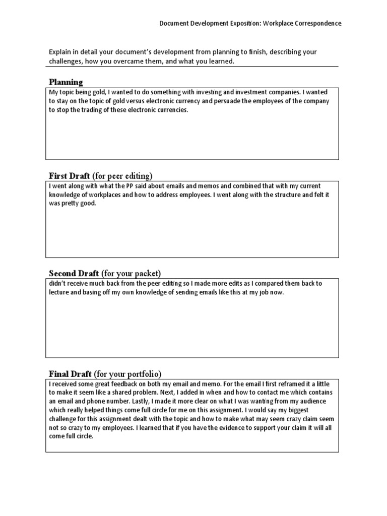 Workplace Correspondence Dde | PDF