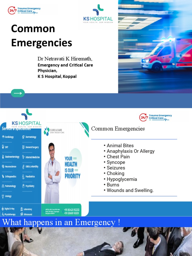 Common Emergencies | PDF | Burn | Cardiopulmonary Resuscitation