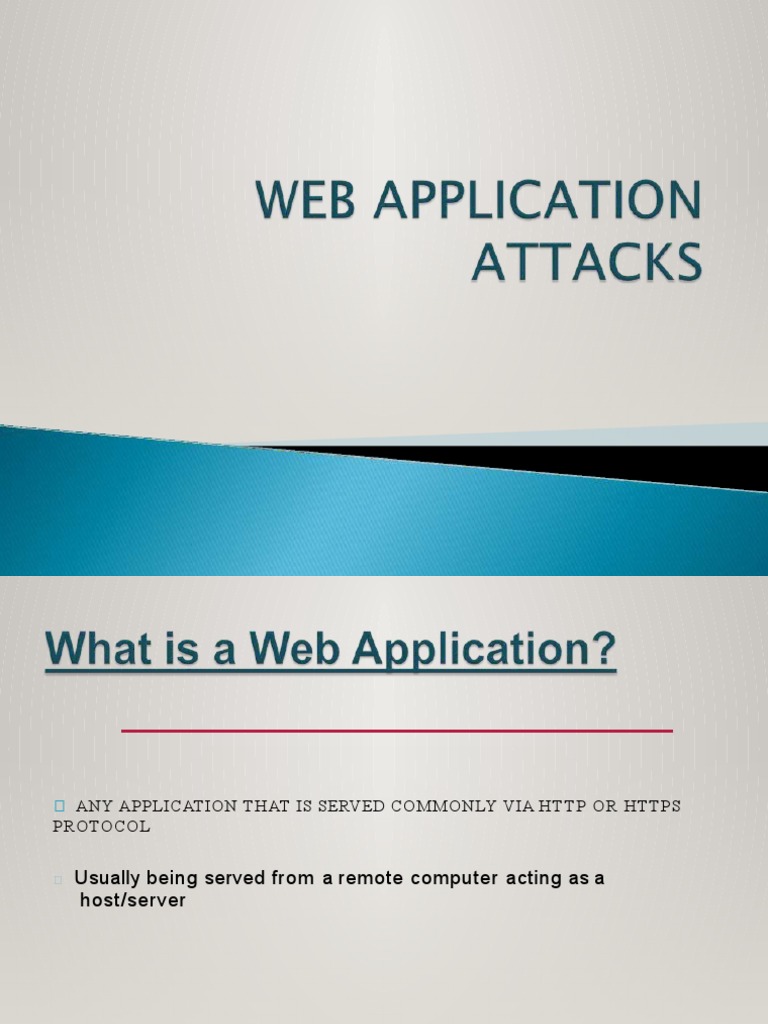 3.2 Web Application Attacks | PDF | World Wide Web | Internet & Web