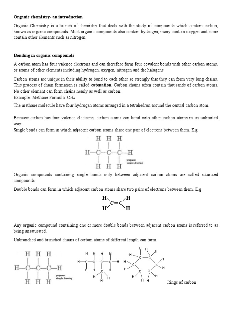 Organic Chemistry-Alkanes and Alkenes | PDF | Alkane | Alkene