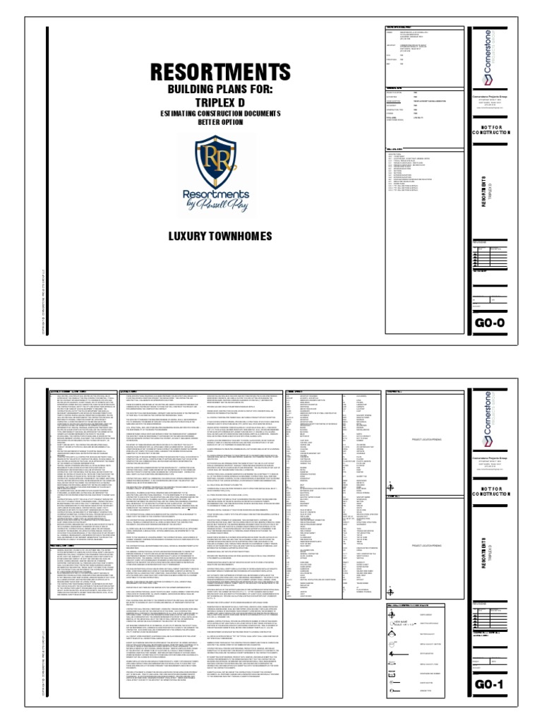 Resortments: Building Plans For: Triplex D | PDF | Door | Specification (Technical Standard)