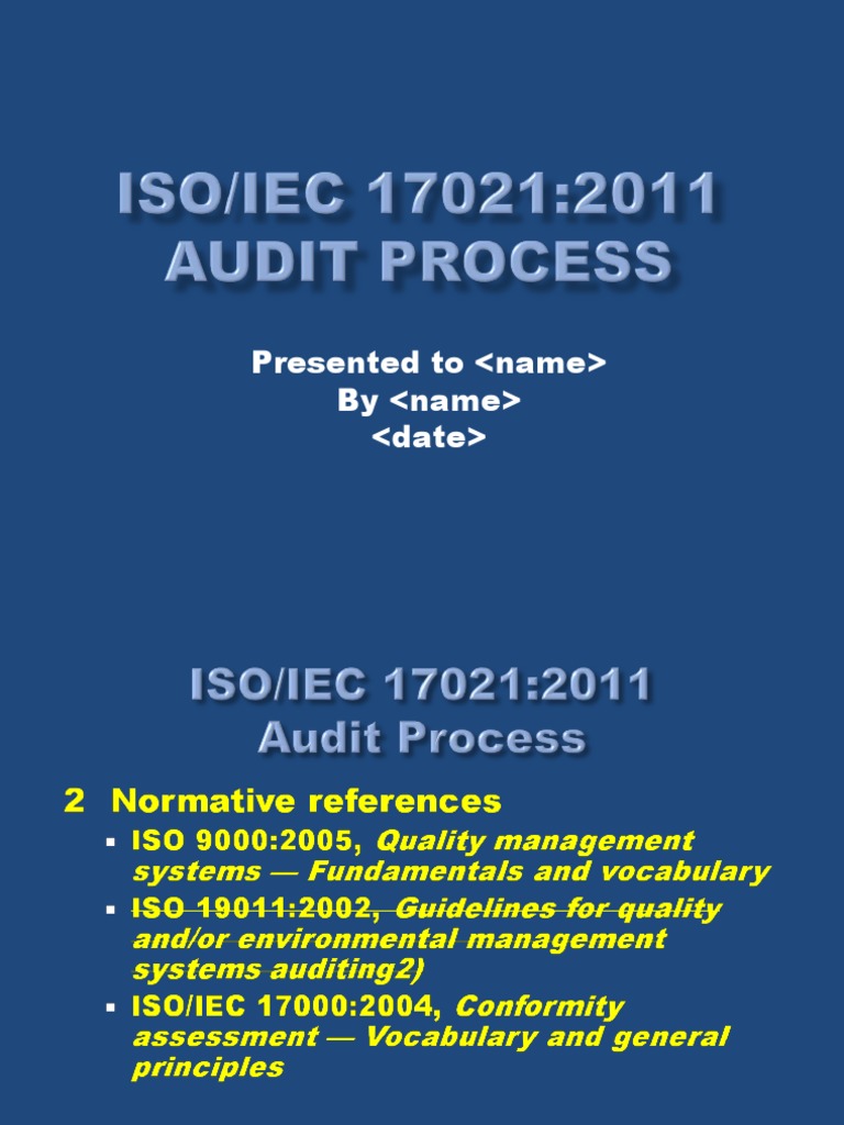Iso Iec 17021 2011 Audit Process | PDF | Audit | International ...