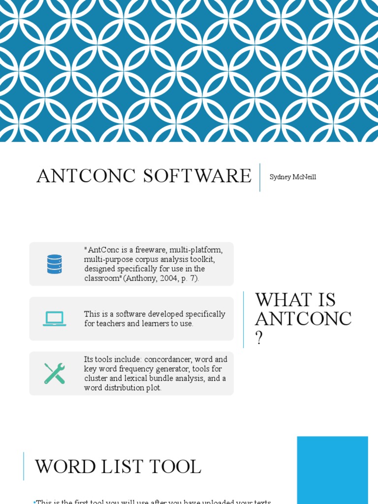 AntConc: A Classroom Corpus Tool | PDF | Word | Linguistics