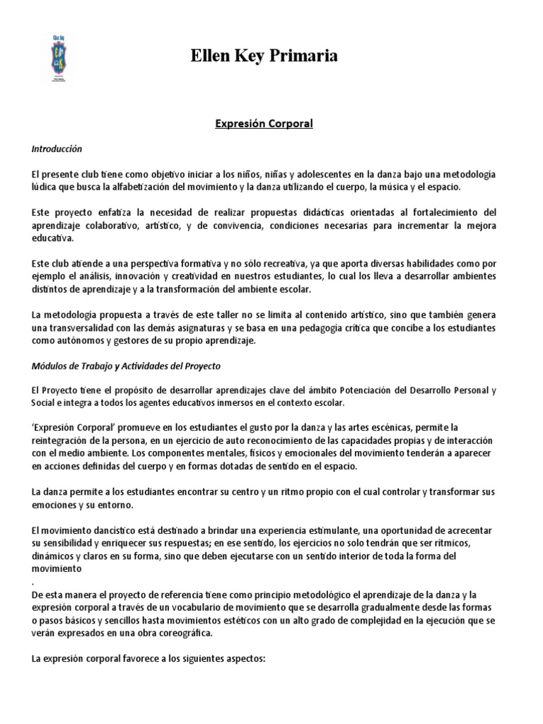 Ellen Key | PDF | Bailes | Aprendizaje