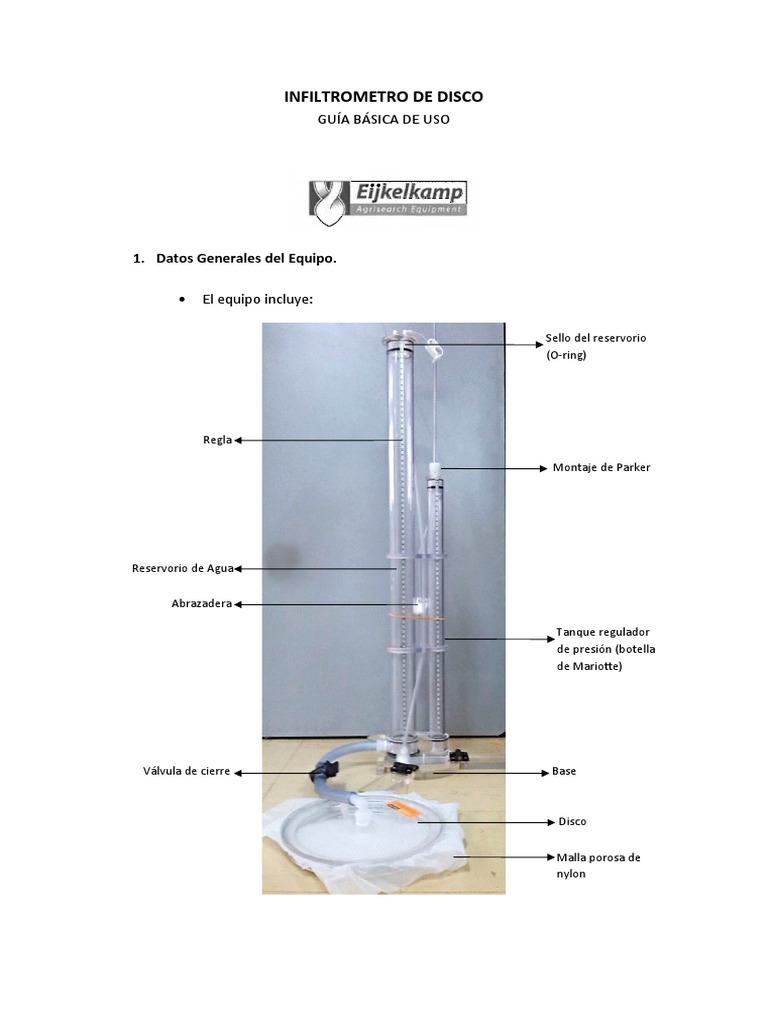 Infiltrometro de Disco | PDF | Agua | Tanques