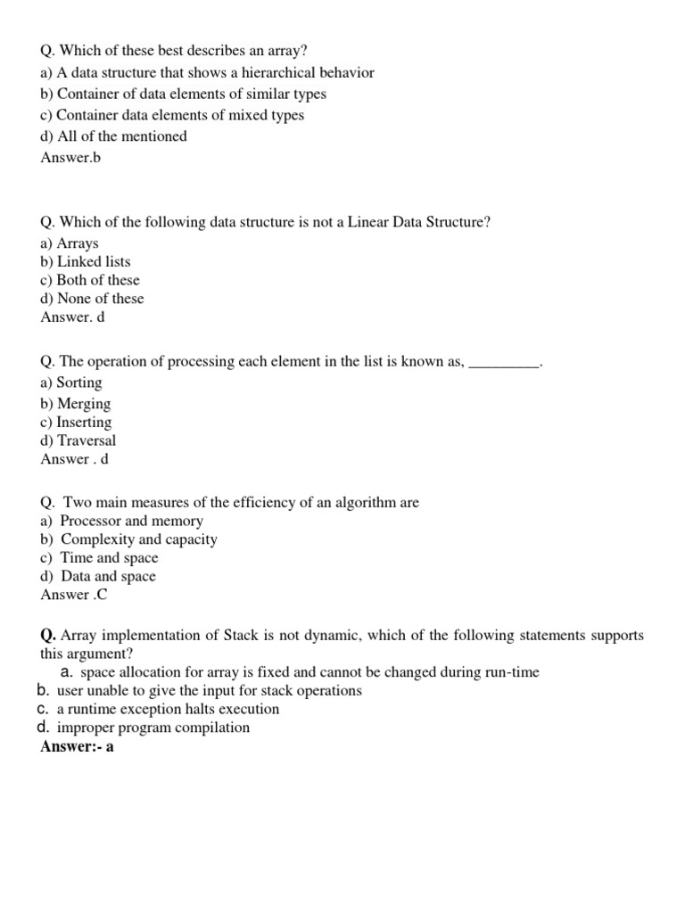 DSU PTT ds1 Paper | PDF | Array Data Structure | Algorithms