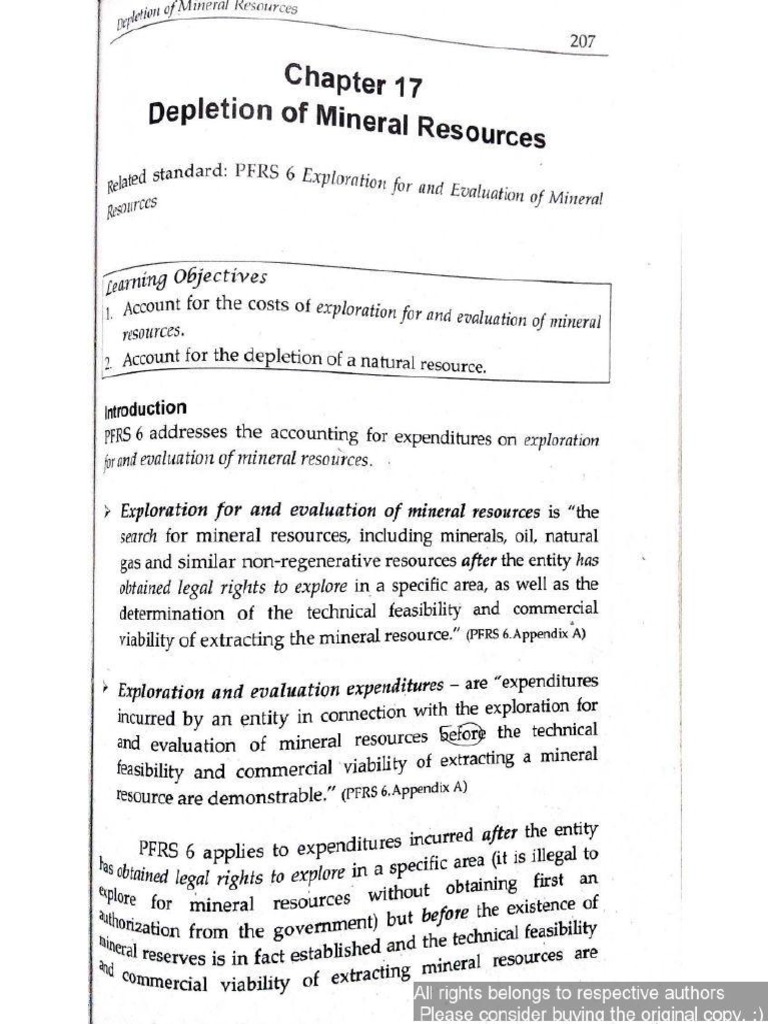 Chapter 17 Depletion of Mineral Resources | PDF