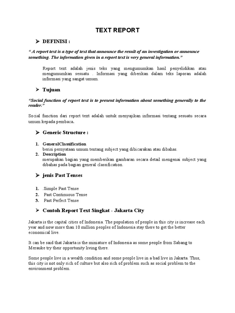 Tugas Text Report | PDF