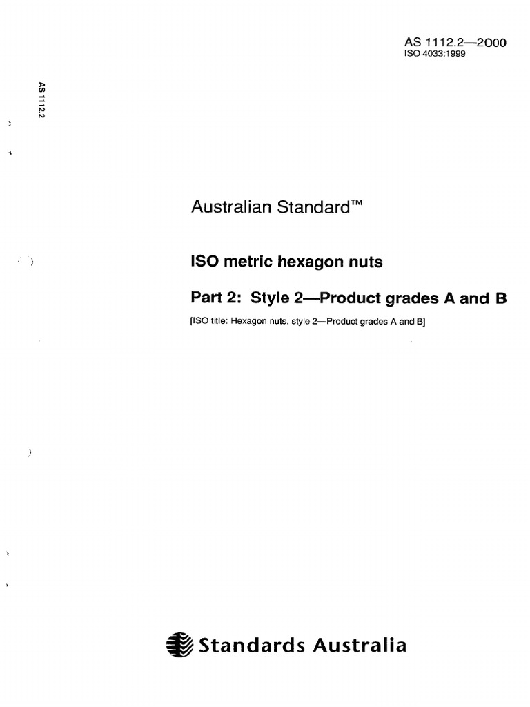 As 1112.2-2000 | PDF