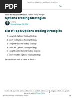Payoff Diagrams for Options Strategies | PDF | Option (Finance) | Put ...