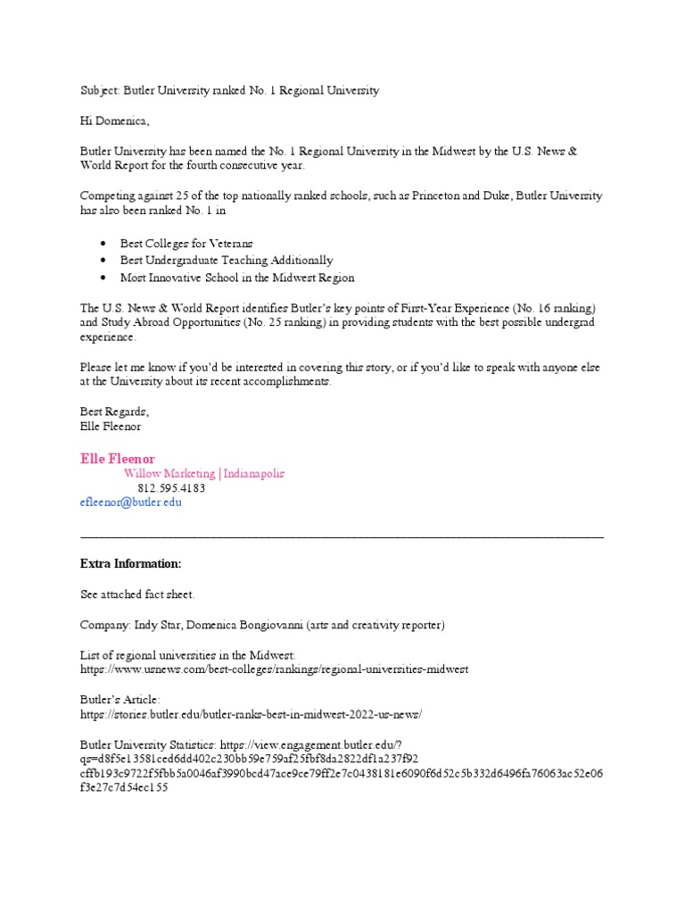 Media Pitch For Fact Sheet | PDF