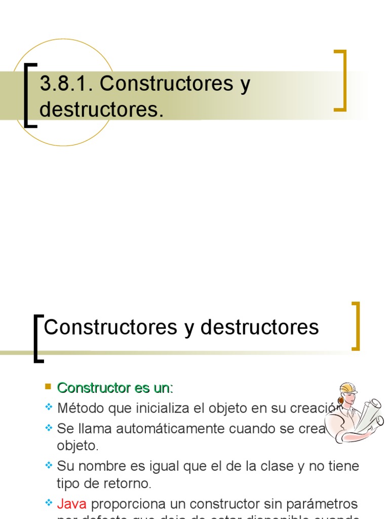 Constructores Destructores | PDF | Programación | Constructor (Programación Orientada a Objetos)