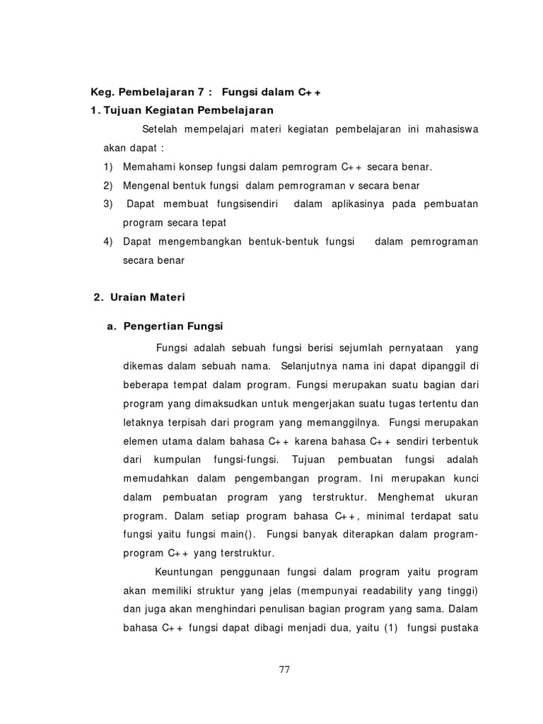 Bab+II+Keg+Pembel+7 +fungsi | PDF