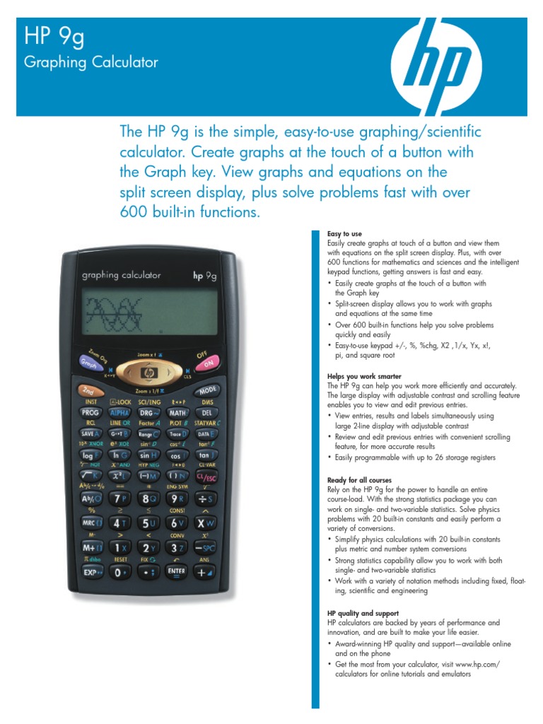Graphing Calculator: Easy To Use | Download Free PDF | Calculator | Sat