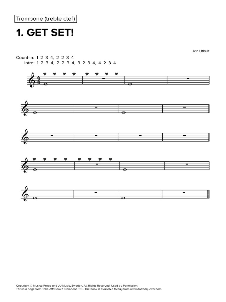 GET SET! - Trombone (Treble Clef) | PDF