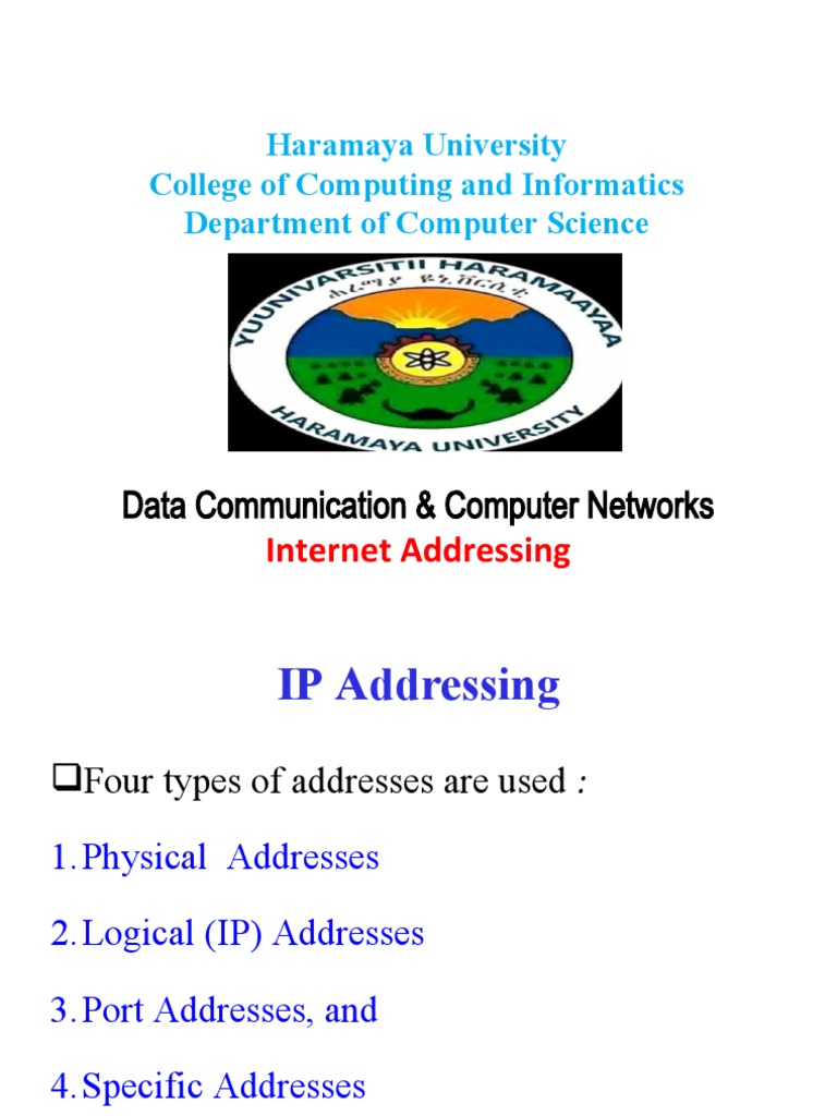 Haramaya University College of Computing and Informatics Department of Computer Science | PDF ...
