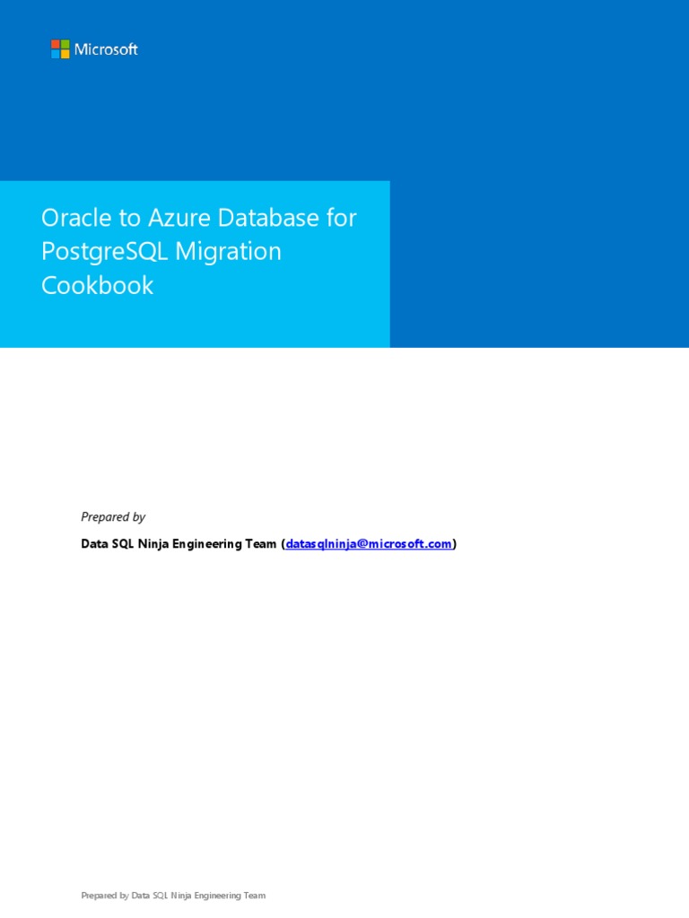 Migration Strategy Oracle To Postgres Pdf Databases Postgre Sql
