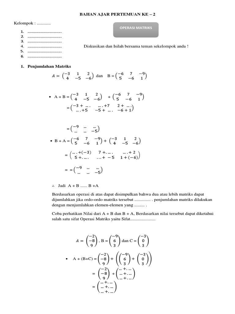 Bahan Ajar Pertemuan Ke-2 | PDF