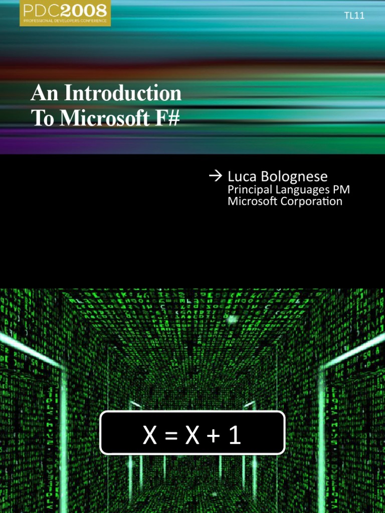 An Introduction To Microsoft F# | PDF