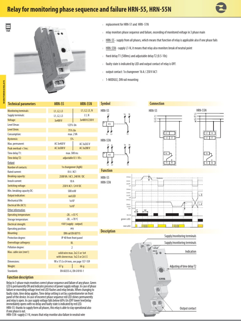 HRN-55 55N Datasheet | Relay | Alternating Current