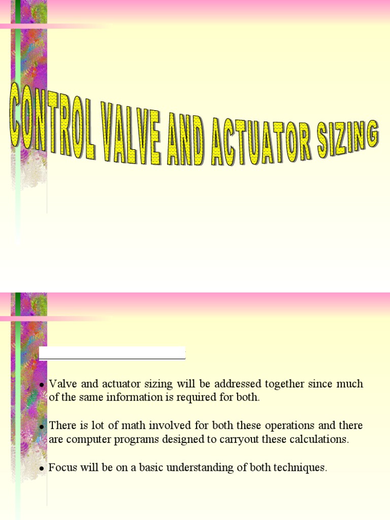 NEW CV Sizing | PDF | Valve | Fluid Dynamics