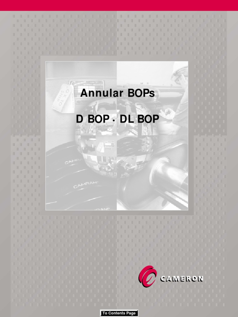 Annular Bops D Bop DL Bop: To Contents Page | PDF | Piston | Mechanical Engineering
