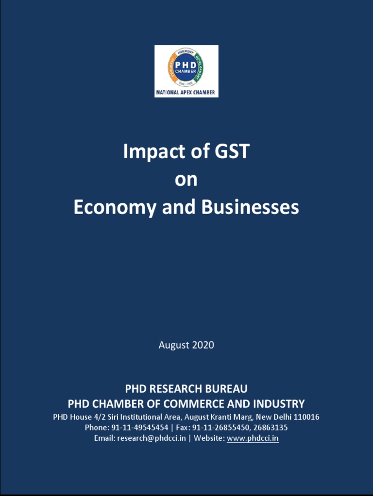 Impact of GST On Economy and Businesses | PDF | Taxes | Value Added Tax