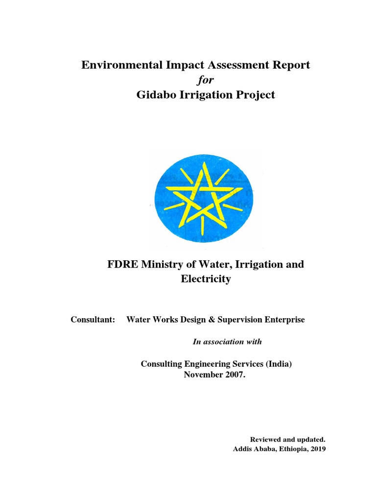 Ethiopia-Final Esia Report For Gidabo Irrigation Project | PDF ...