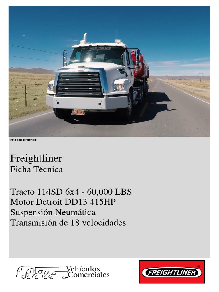 Ficha Técnica 114SD 6X4 | PDF | Eje | Sistema de freno antibloqueo