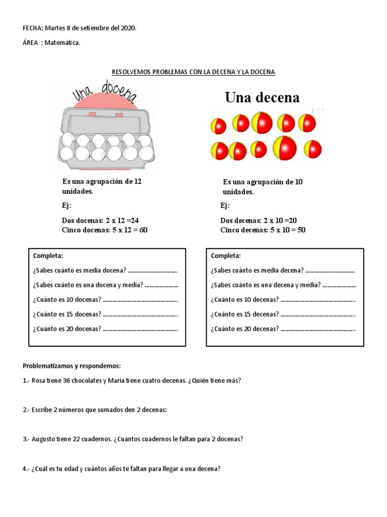 Decena y Docena | PDF