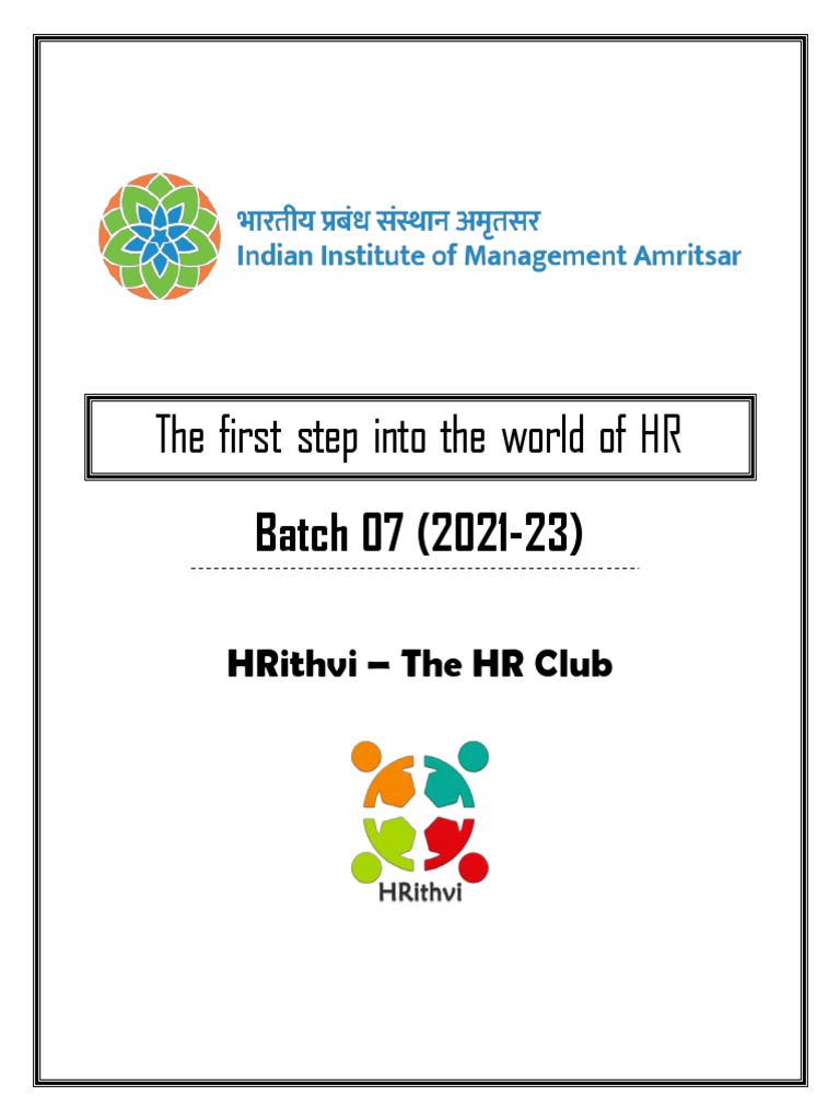 HR Club Insights for Aspiring Professionals | PDF | Human Resource ...