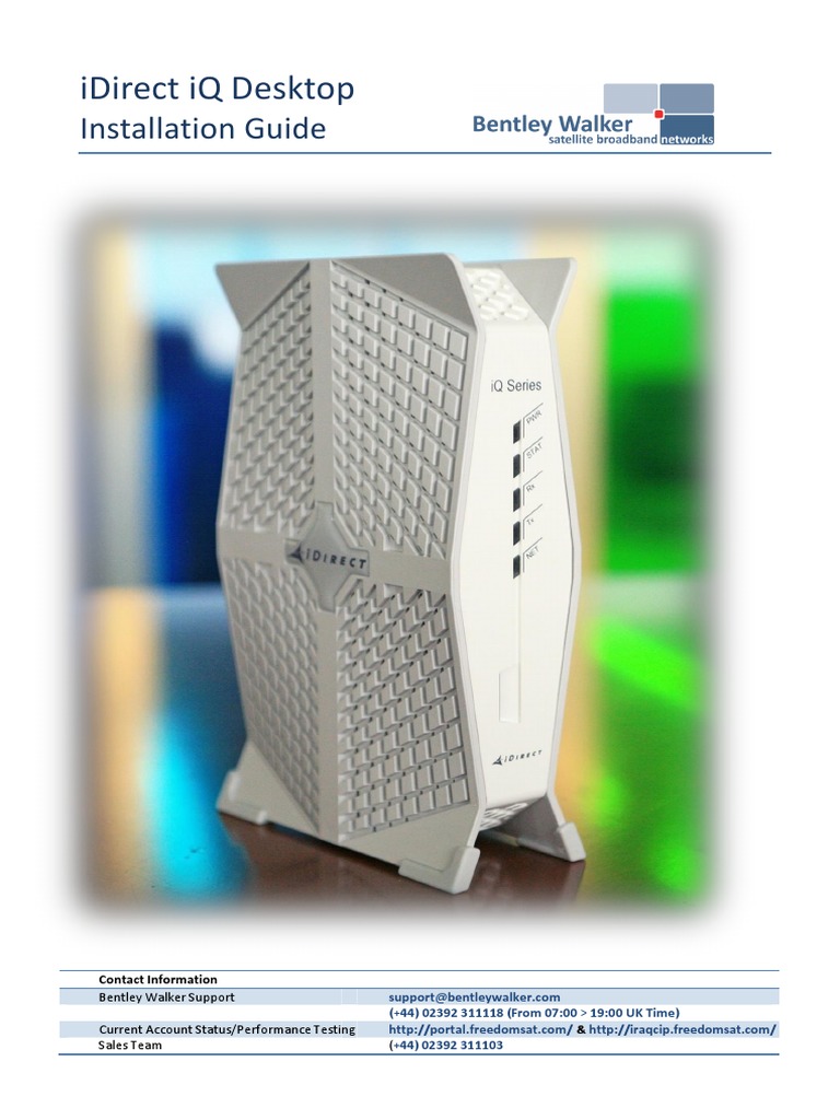 Idirect Iq Installation Guide | PDF | Modem | Ip Address