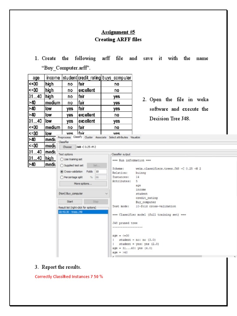 Create The Following Arff File and Save It With The Name "Buy ...