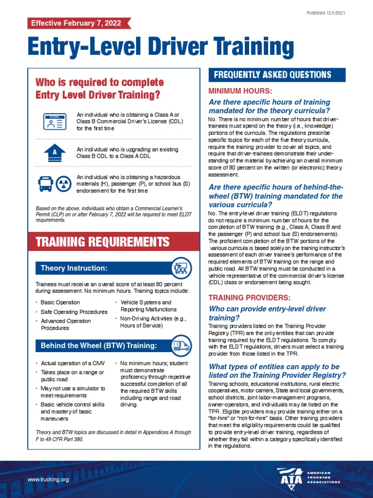 ELDT Myth Vs Fact | PDF | Vehicles | Land Transport