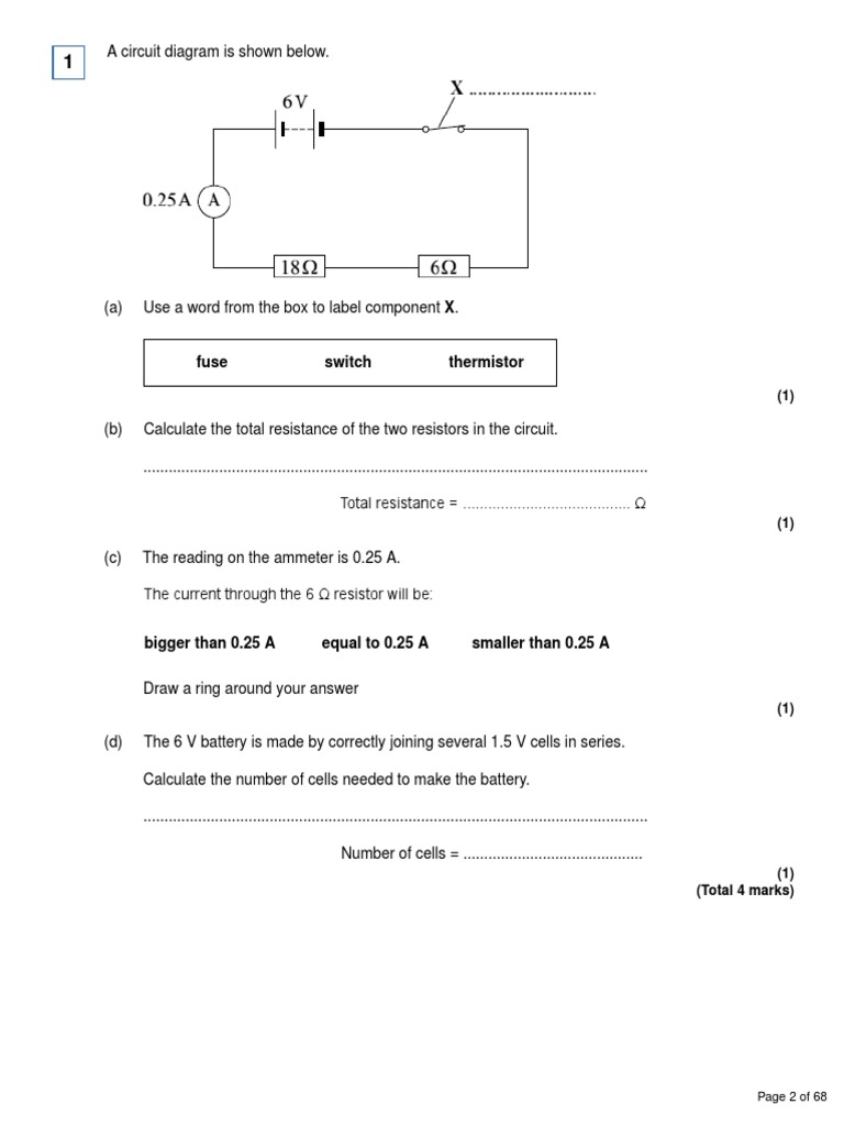 Current and Potential Difference in Circuits | PDF | Voltage ...