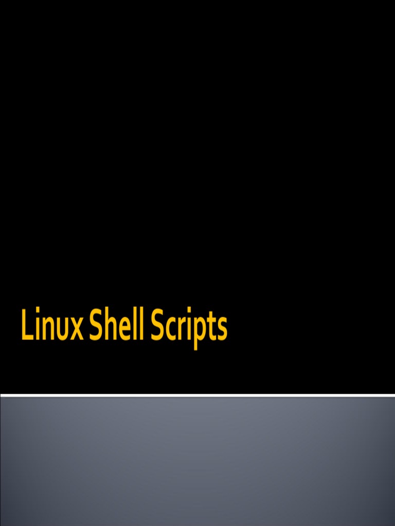 Shell Scripts | PDF | Shell (Computing) | Scripting Language