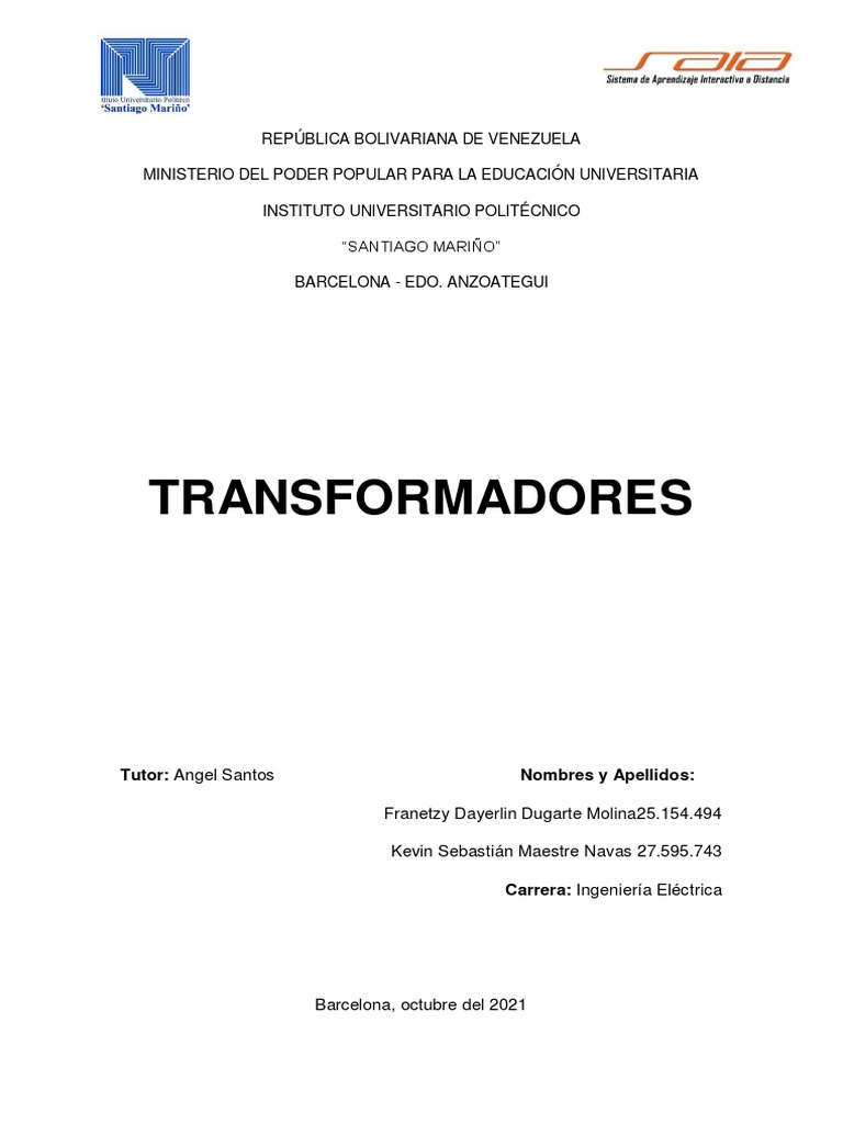 Maquinas 2-Transformadores | PDF | Transformador | Inductor