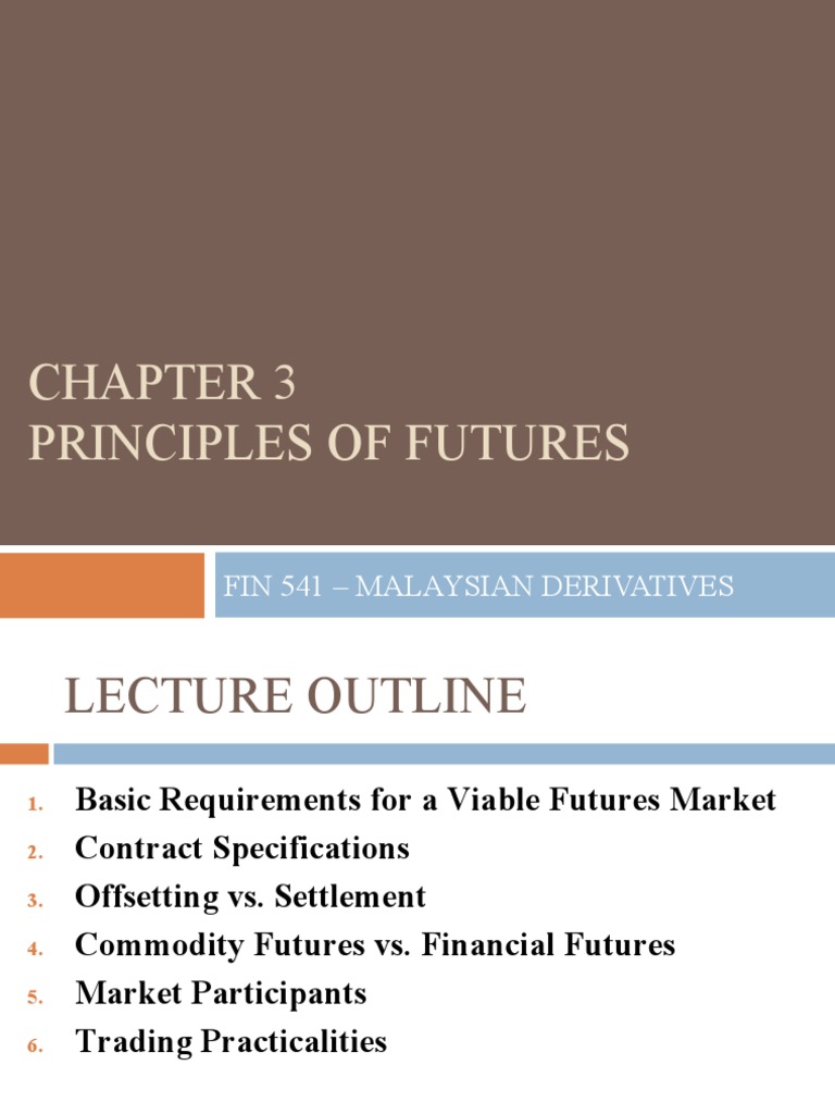 Chapter 03 Fin645 Principles of Futures | PDF | Futures Contract ...