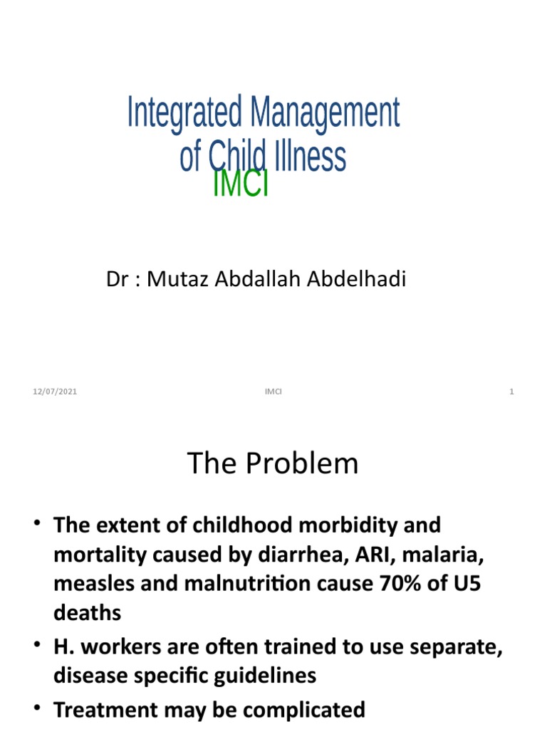 IMCI | PDF | Diarrhea | Malaria