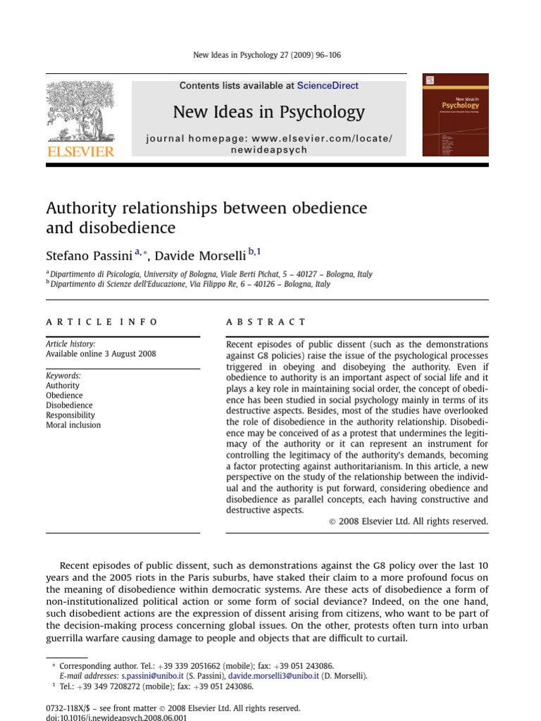 Obedience 3 | PDF | Obedience (Human Behavior) | Autonomy