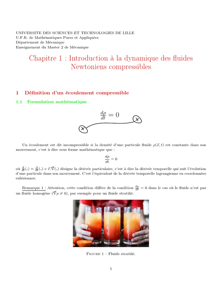 Introduction à la dynamique des fluides | PDF | Deuxième principe de la thermodynamique | Entropie