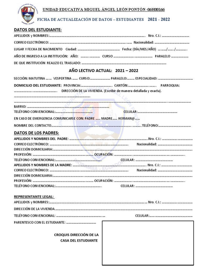 Ficha de Datos Informativos | PDF | Juegos y actividades