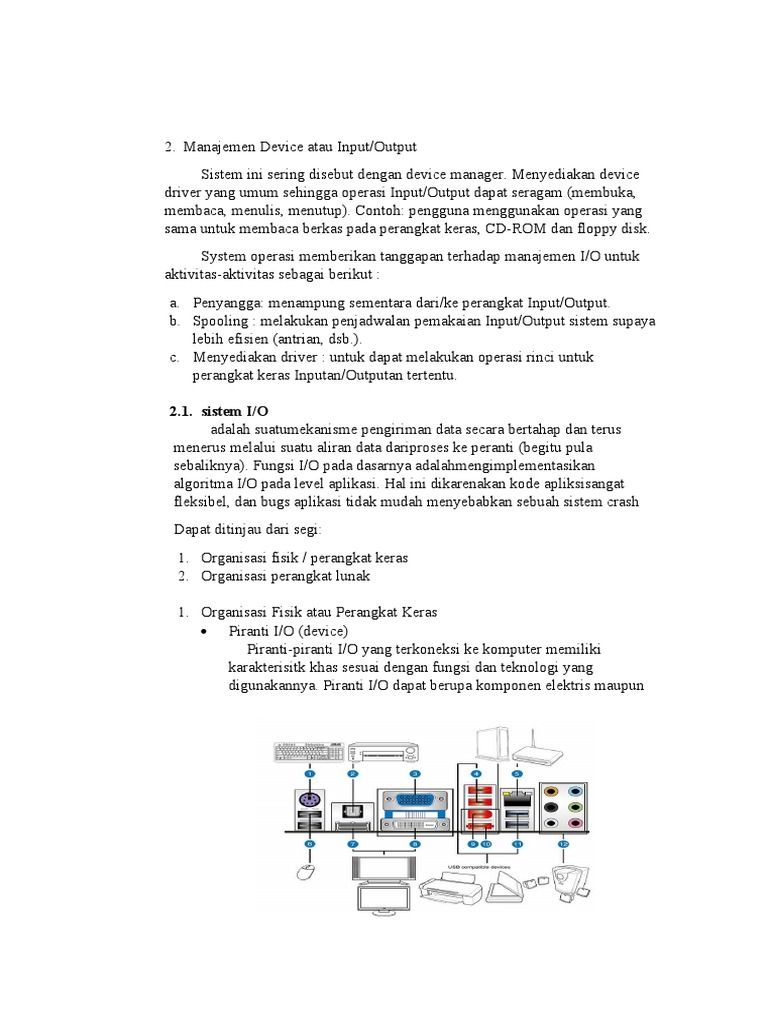Manajemen I/O dan Device Driver | PDF | Bisnis